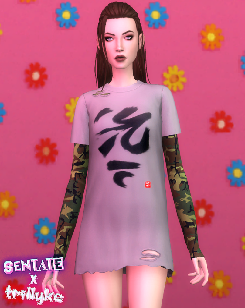 Leila Tee set - Sentate x Trillyke Collaboration - The Sims 4 Create a ...
