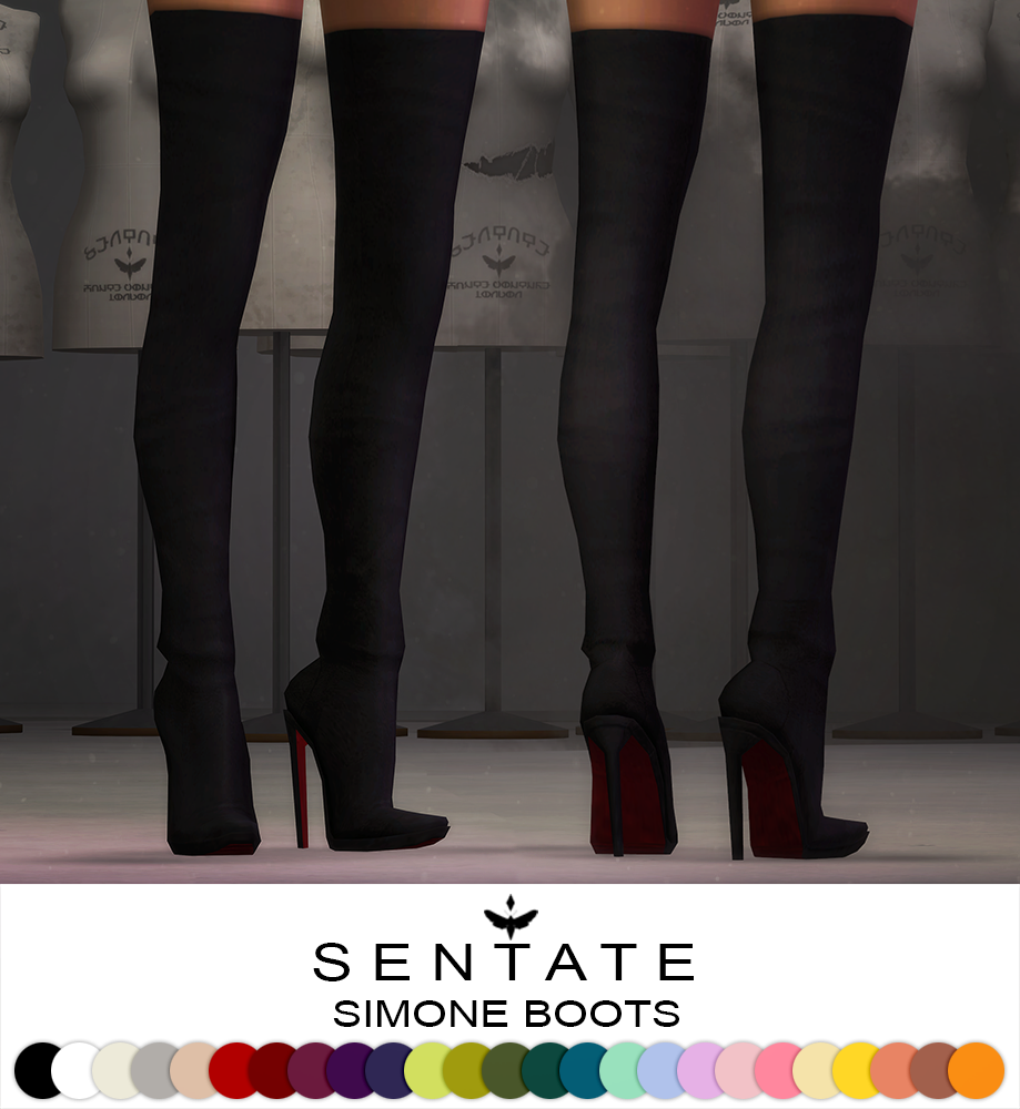 Simone Boots - The Sims 4 Create a Sim - CurseForge