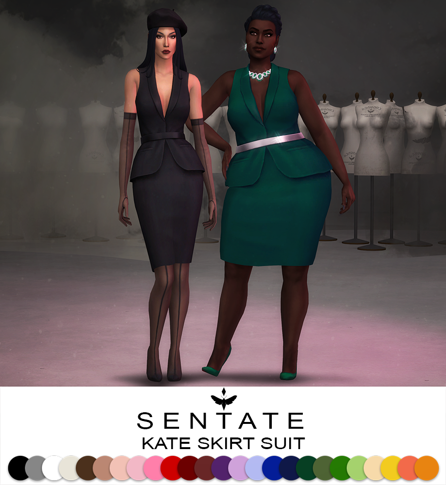 Kate Suit (2 Versions) - The Sims 4 Create a Sim - CurseForge