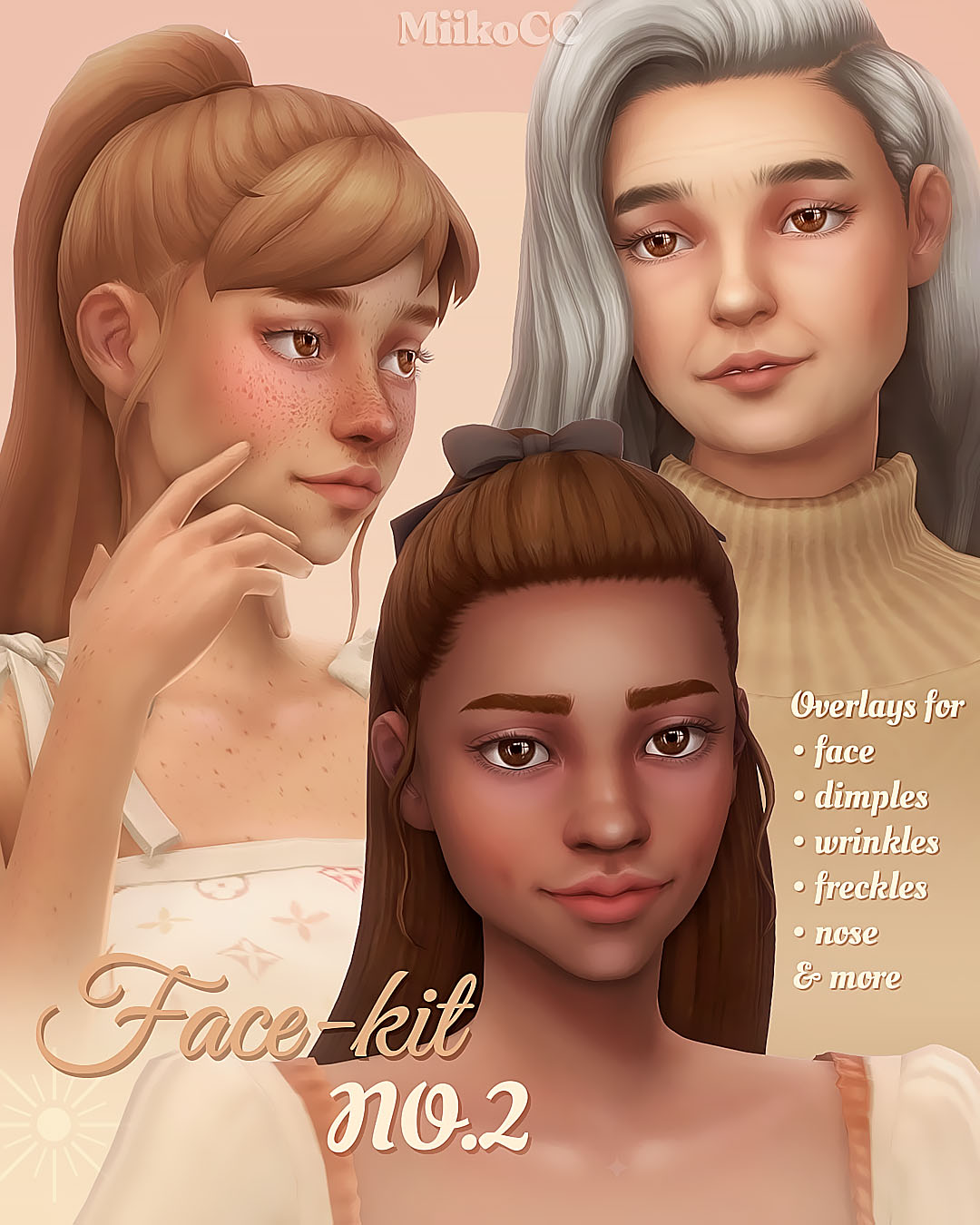 Face-kit No.2 - The Sims 4 Create a Sim - CurseForge
