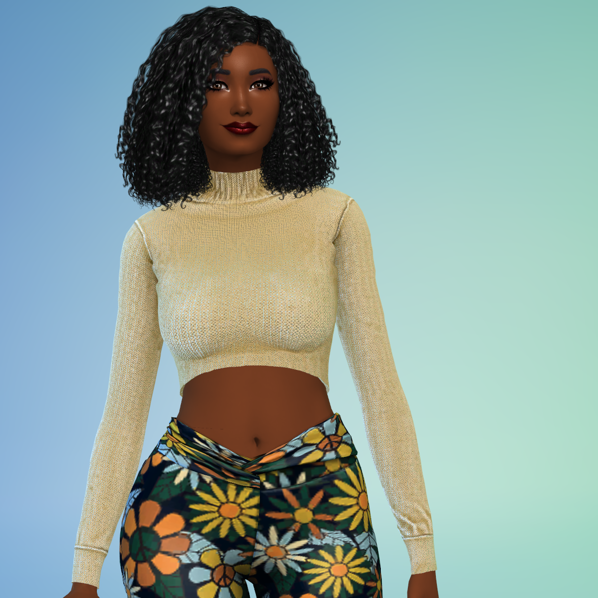 Autumn Cropped Sweater The Sims 4 Create A Sim Curseforge