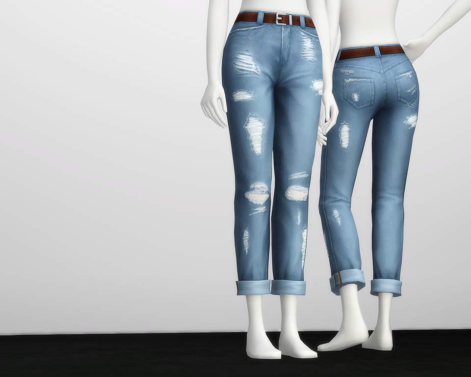 Cropped Roll-up Jeans 2017 - The Sims 4 Create a Sim - CurseForge