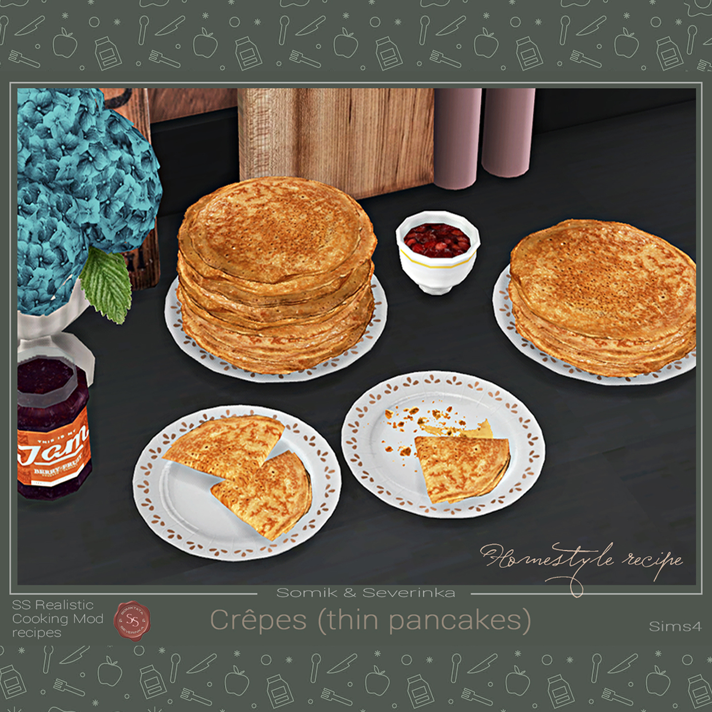 Download Crêpes - French thin pancakes - The Sims 4 Mods - CurseForge