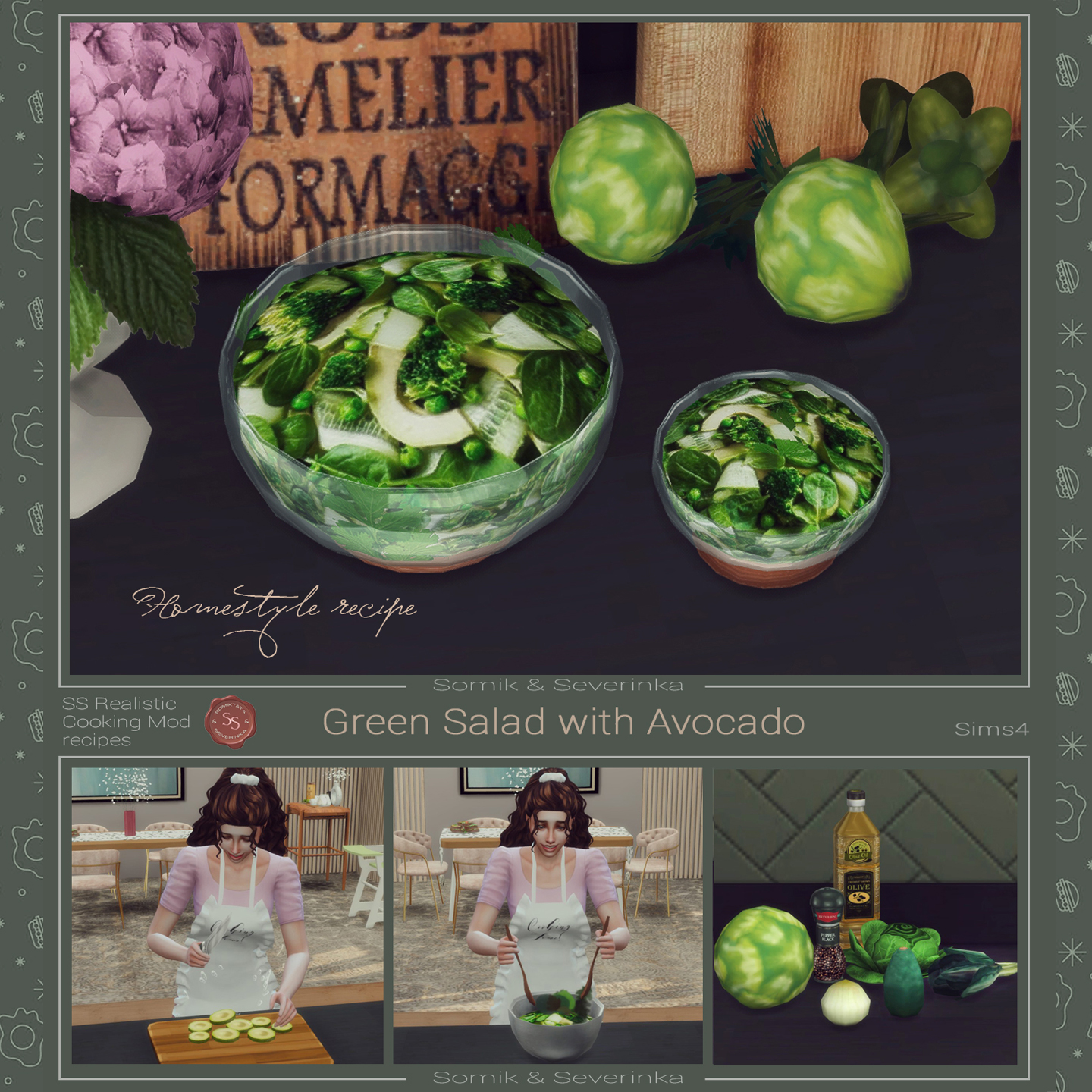 Green Salad with Avocado - The Sims 4 Mods - CurseForge