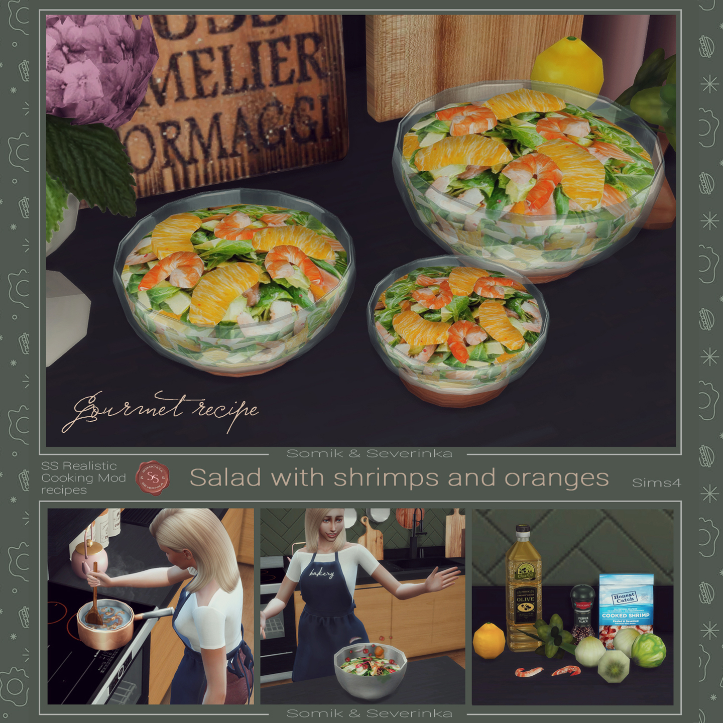 Salad with shrimp and orange - The Sims 4 Mods - CurseForge