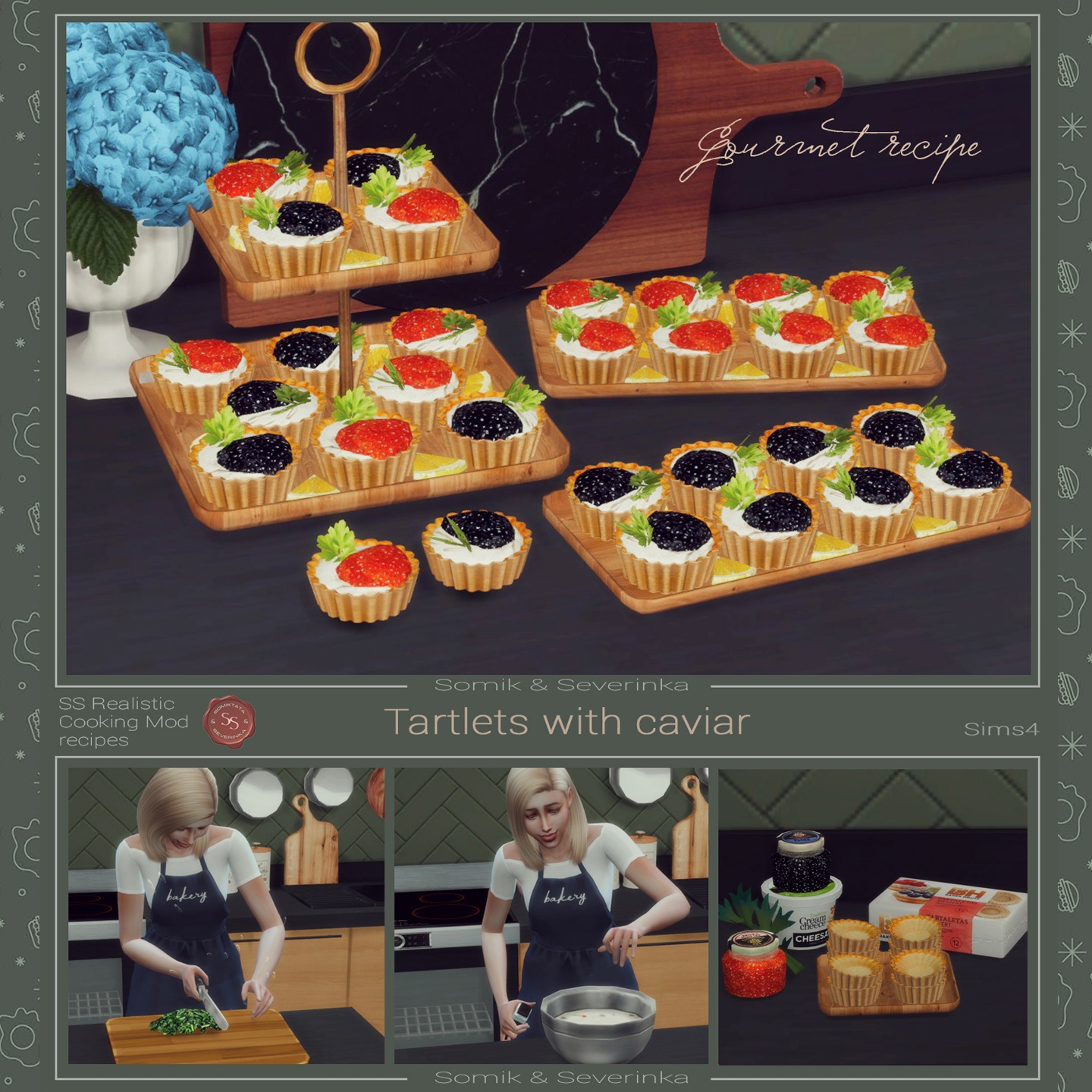 Tartlets with Red and Black Caviar - The Sims 4 Mods - CurseForge
