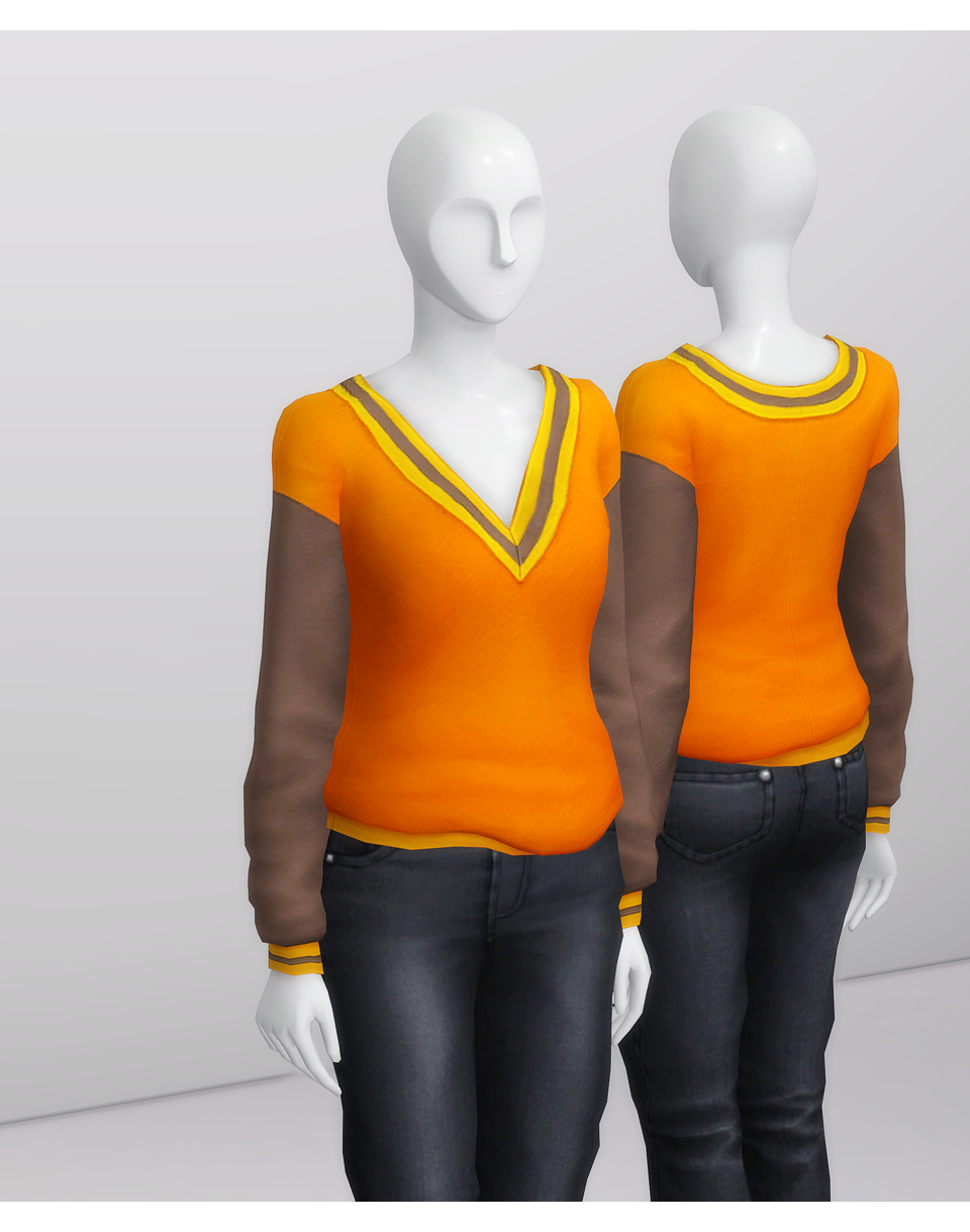 V-neck Sweater - The Sims 4 Create a Sim - CurseForge