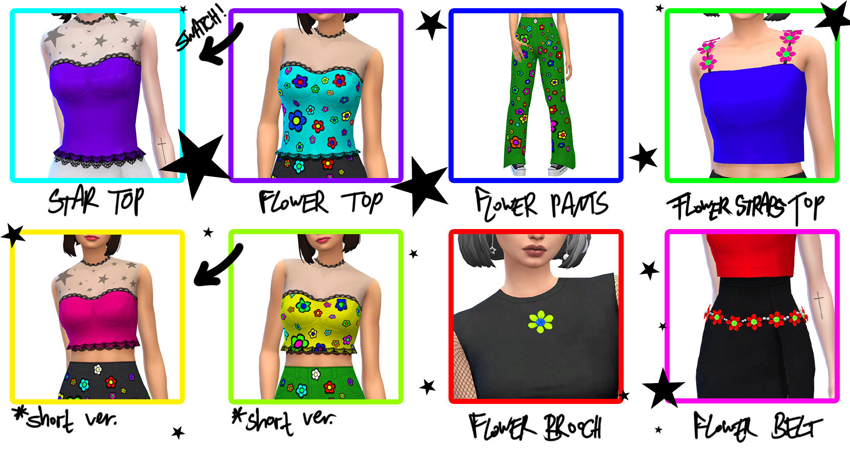 FLOWER COLLECTION - The Sims 4 Create a Sim - CurseForge