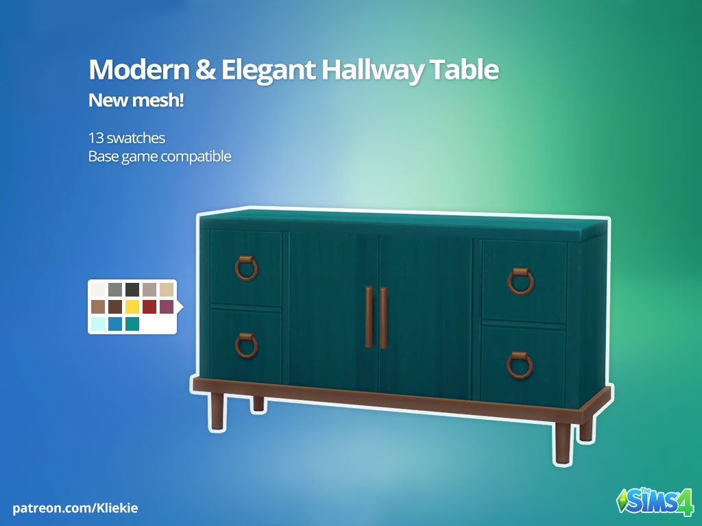 Modern & Elegant Hallway Table - The Sims 4 Build / Buy - CurseForge