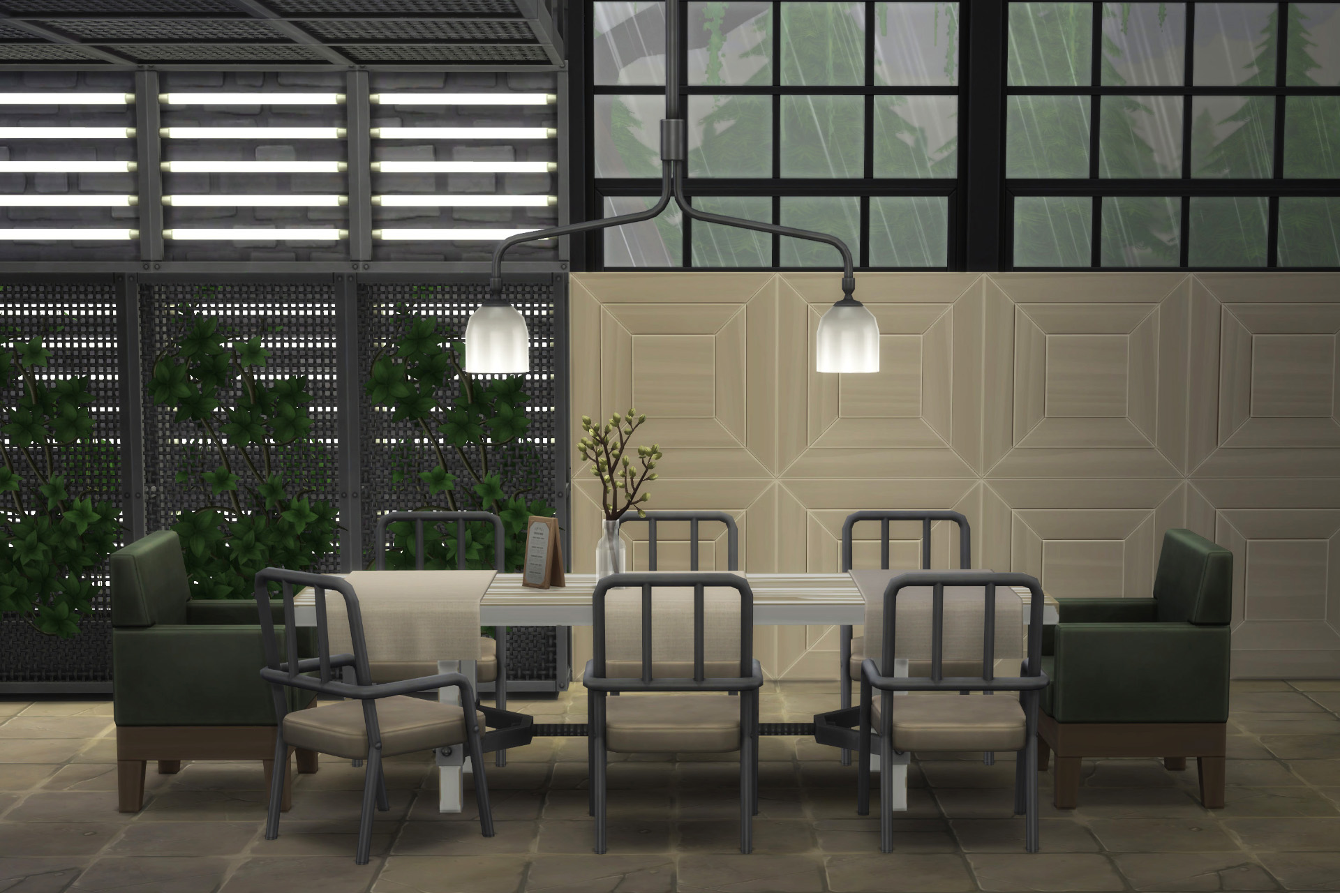 IND Restaurant - 1st Part - The Sitting Area - The Sims 4 Build / Buy ...