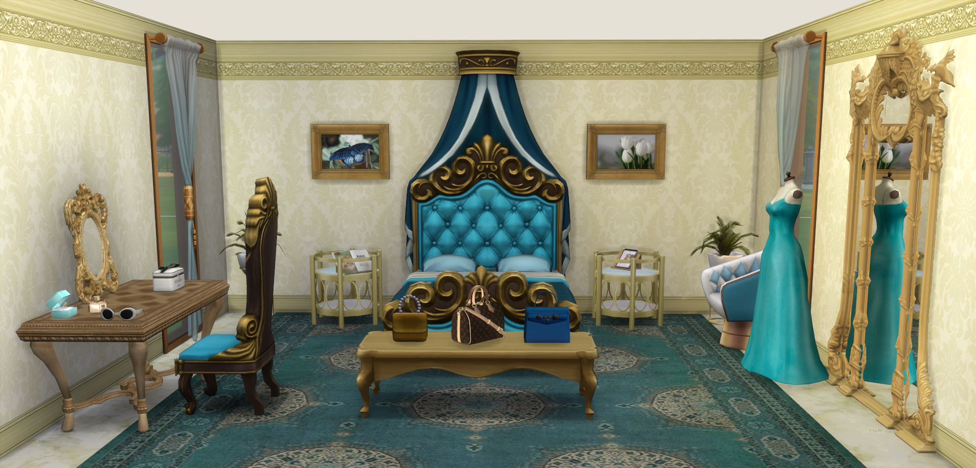 Baroque Beauty - Wallpaper - The Sims 4 Build / Buy - CurseForge