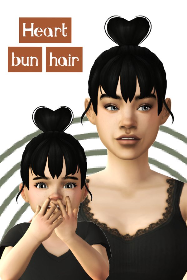 Heart Bun - The Sims 4 Create a Sim - CurseForge