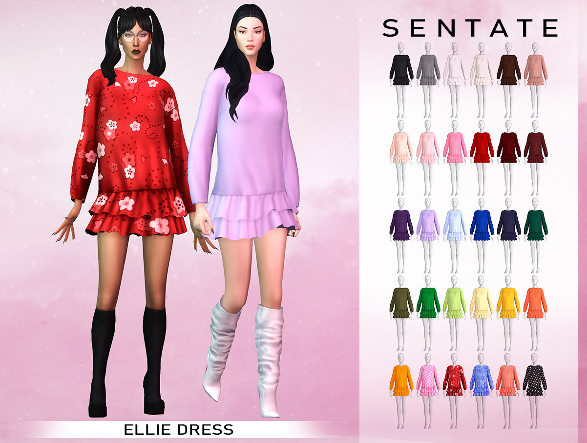Download Ellie Dress - The Sims 4 Mods - CurseForge