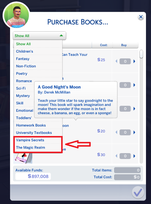 Purchase Occult Books - The Sims 4 Mods - CurseForge