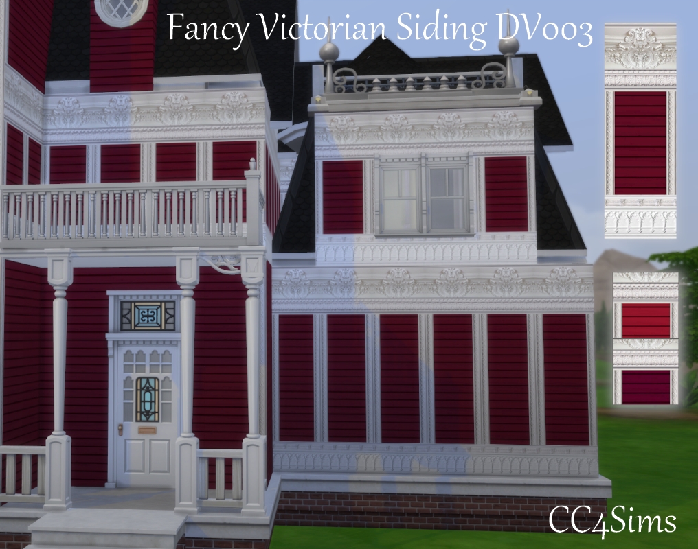 Fancy Red Victorian Siding DV - The Sims 4 Build / Buy - CurseForge