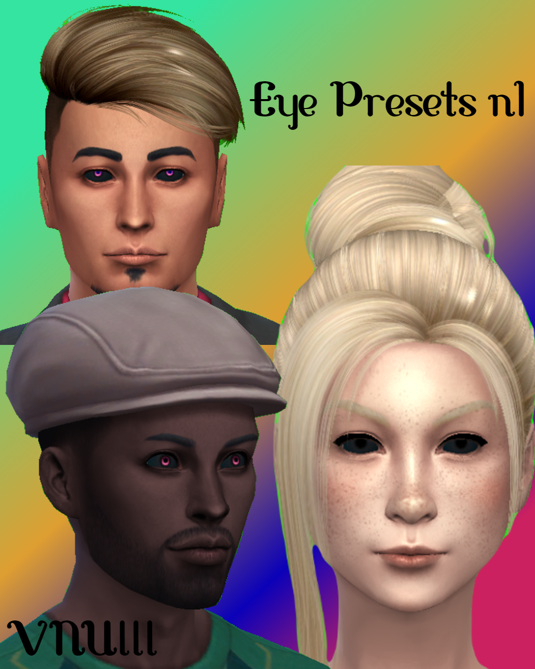 [Eye Colours/Presets] Pitch Eye's - The Sims 4 Create a Sim - CurseForge
