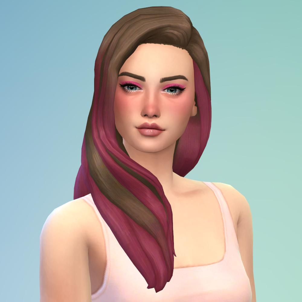 Pinky Ombre Love Hair - Gallery - The Sims 4 Create a Sim - CurseForge