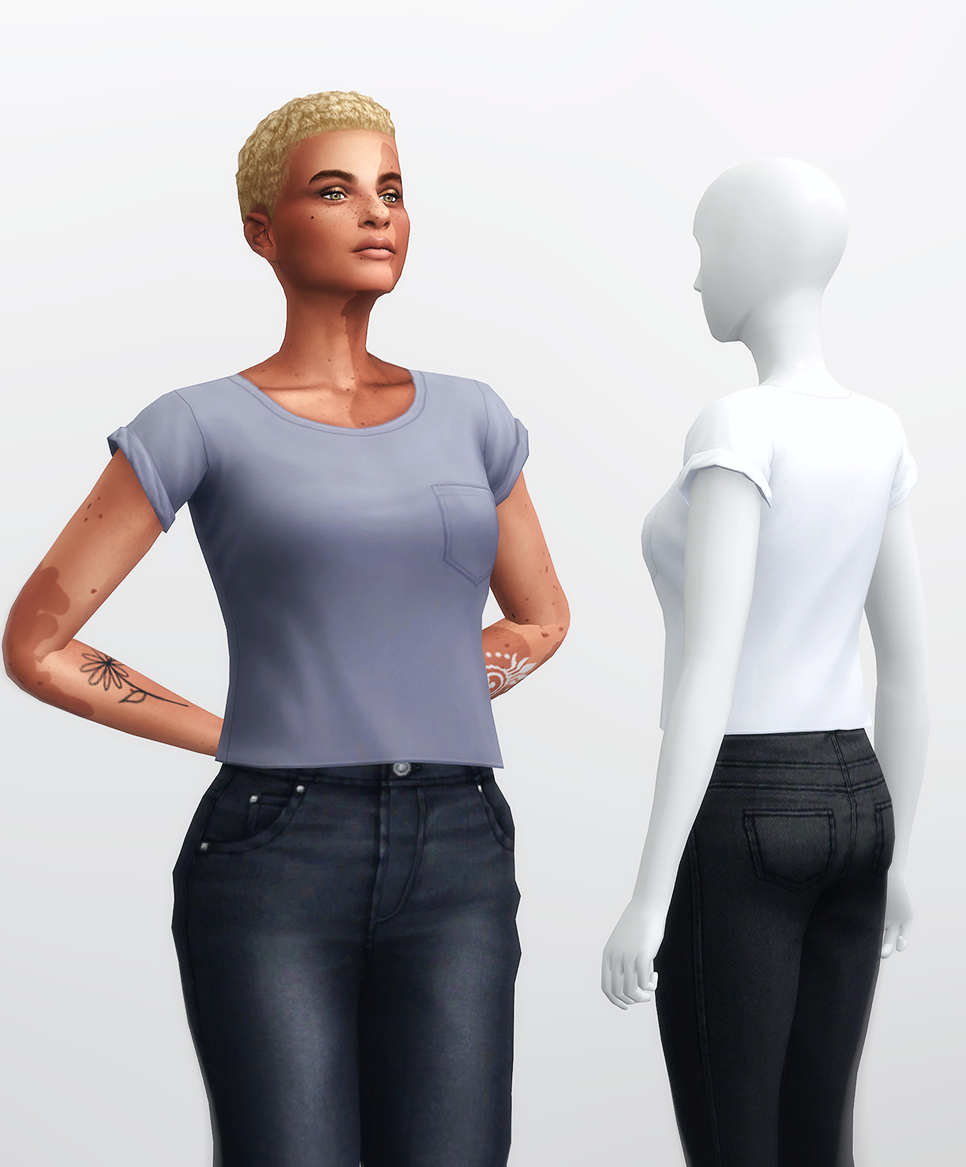 Basic T-shirt F II 2017 - The Sims 4 Create a Sim - CurseForge