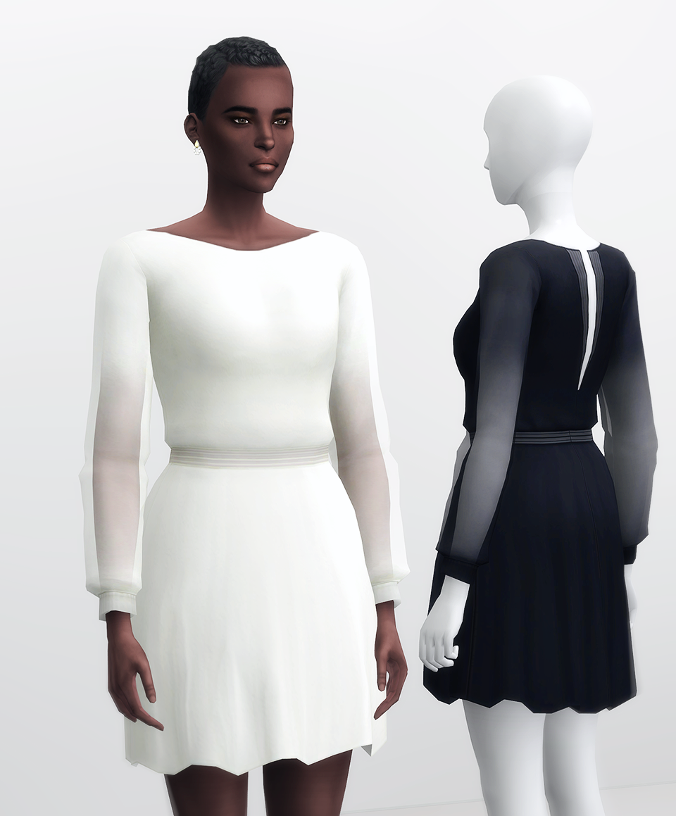 See-through Long sleeve Dress 2017 - The Sims 4 Create a Sim - CurseForge