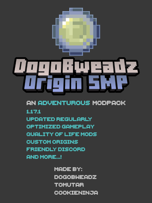 DogoBweadz Official Origin SMP - Minecraft Modpacks - CurseForge