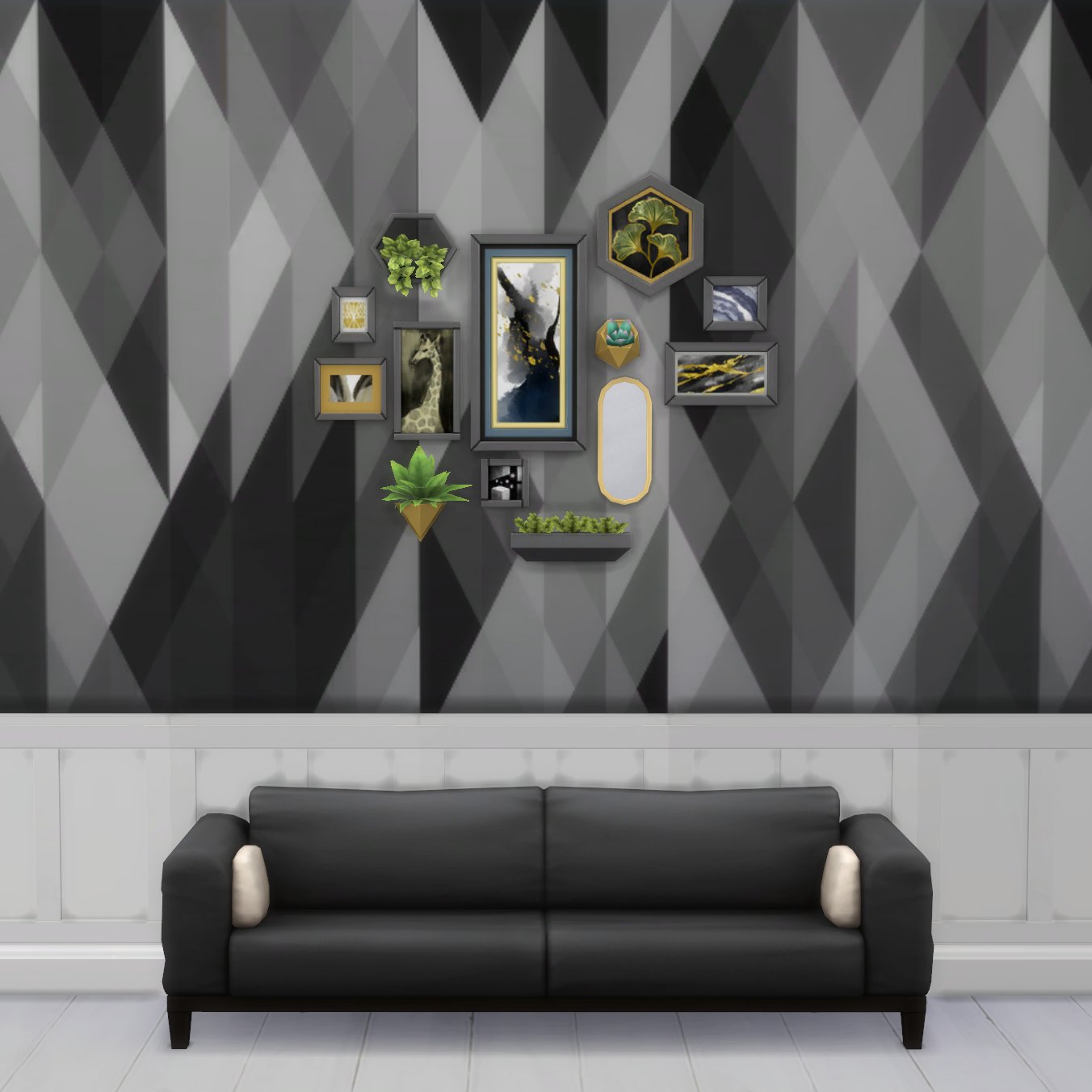 Colorful Triangles Wallpaper - The Sims 4 Build / Buy - CurseForge