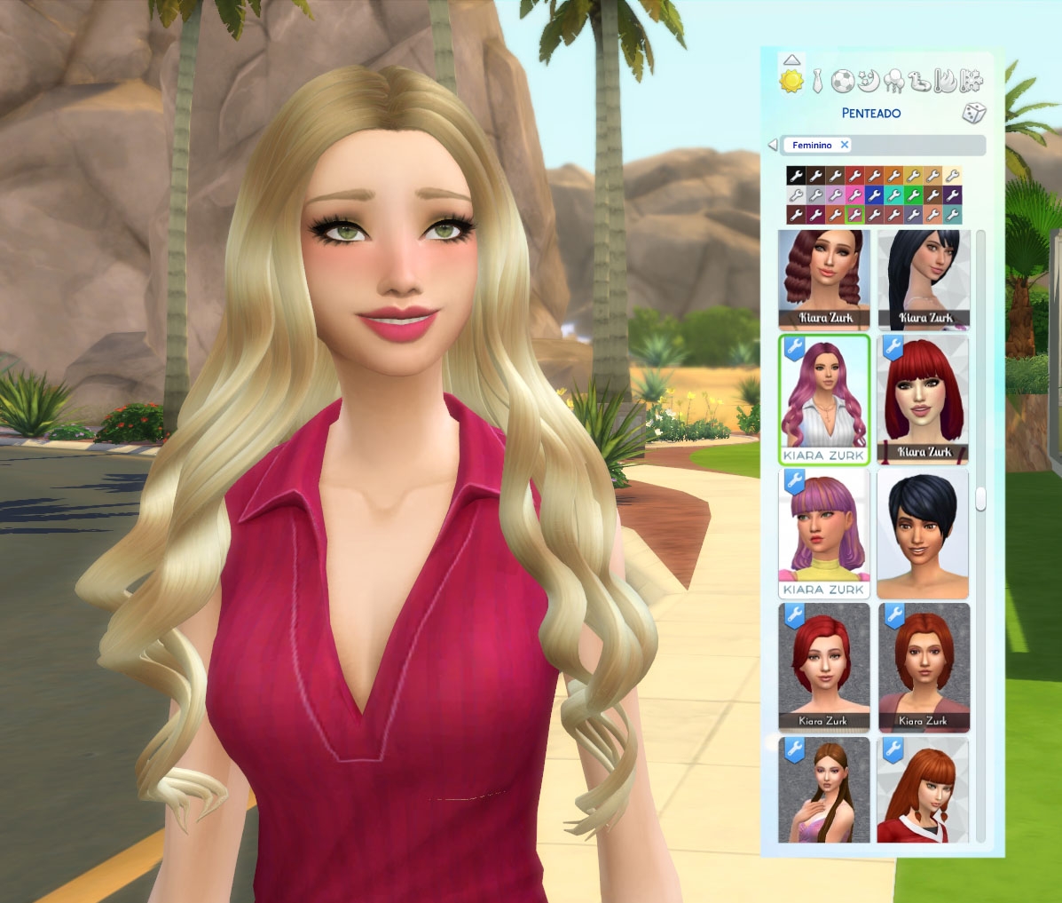 Veronica Hairstyle - The Sims 4 Create a Sim - CurseForge