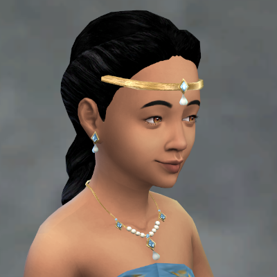 TSM Circlet with Pearl - with matching earrings and necklace - The Sims ...