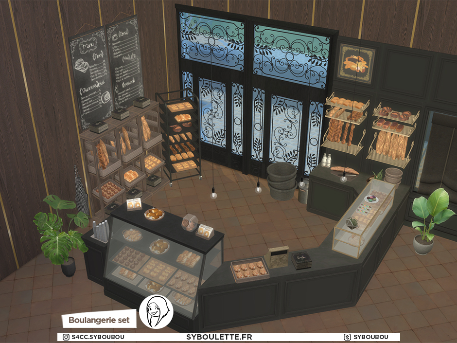 Boulangerie set part 2: The shop (2021) - The Sims 4 Build / Buy ...
