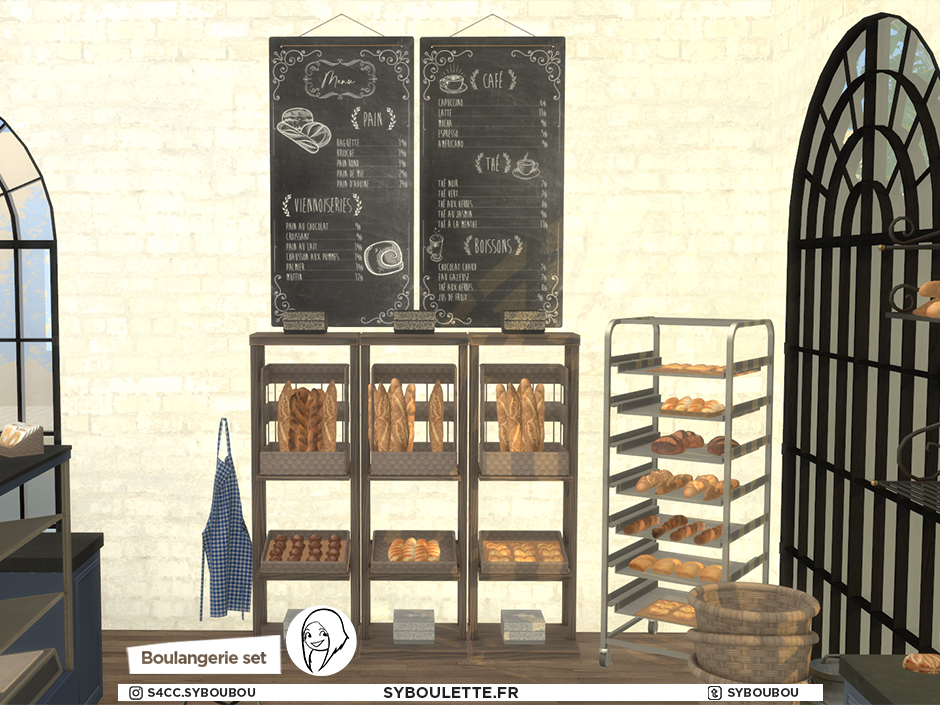 Boulangerie set part 2: The shop (2021) - The Sims 4 Build / Buy ...