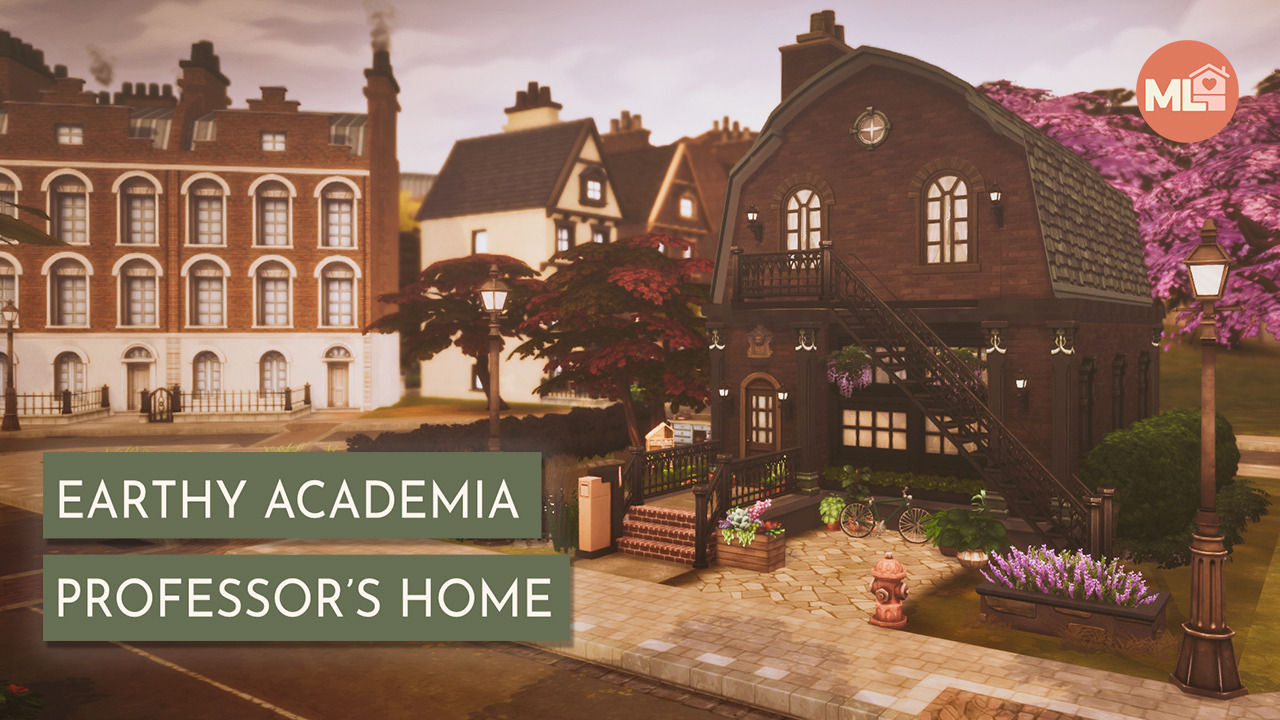 Earthy Academia Professor's Home - The Sims 4 Rooms / Lots - CurseForge