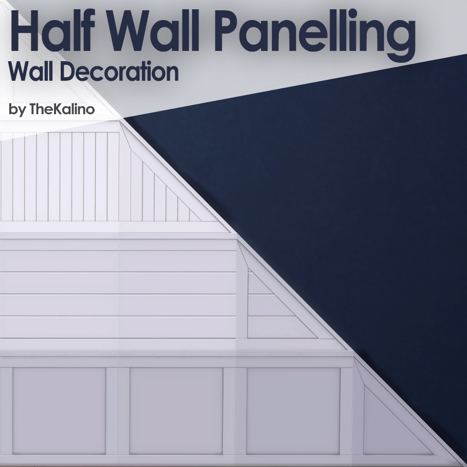 Half Wall Penelling - The Sims 4 Build / Buy - CurseForge