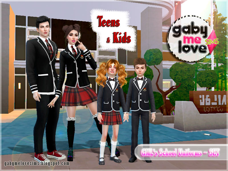 Install GML s School Uniforms SET For Children And Teens The Sims 4 Install GML s School Uniforms SET For Children And Teens The Sims 4