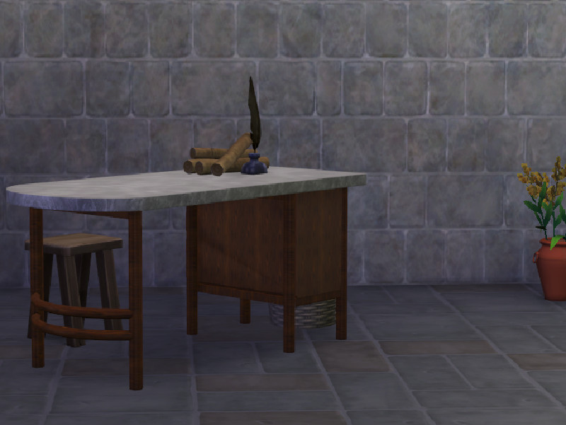 Manthos Lykeion Principal's desk - The Sims 4 Build / Buy - CurseForge