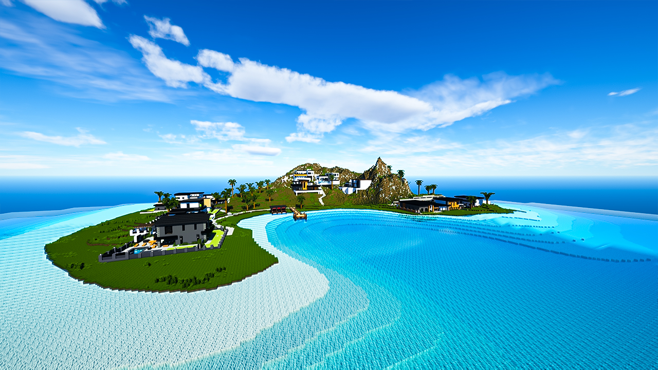 Modern Private Island - Gallery - Minecraft Worlds - CurseForge
