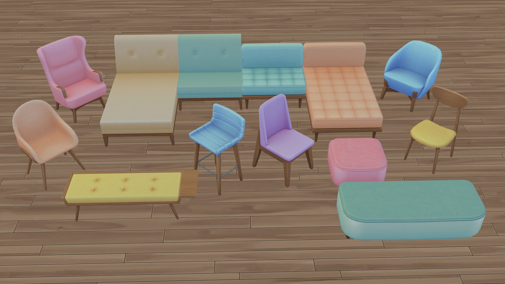 Dream Home Decorator Chairs Recolored - Gallery - The Sims 4 Build ...
