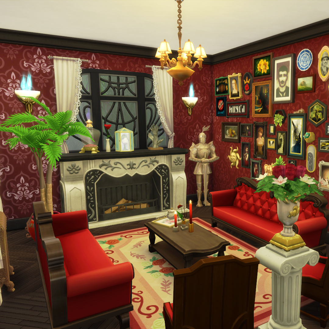 Ophelia Villa | Goth Manor Makeover - The Sims 4 Rooms / Lots - CurseForge