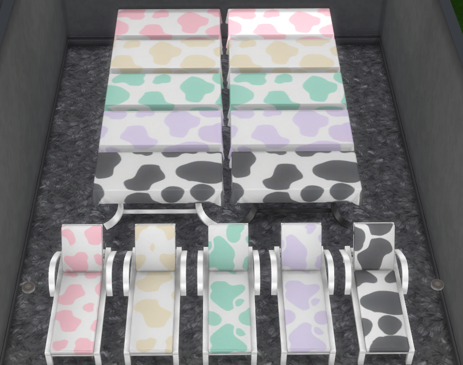 Cow Print BaseGame Recolors - The Sims 4 Build / Buy - CurseForge