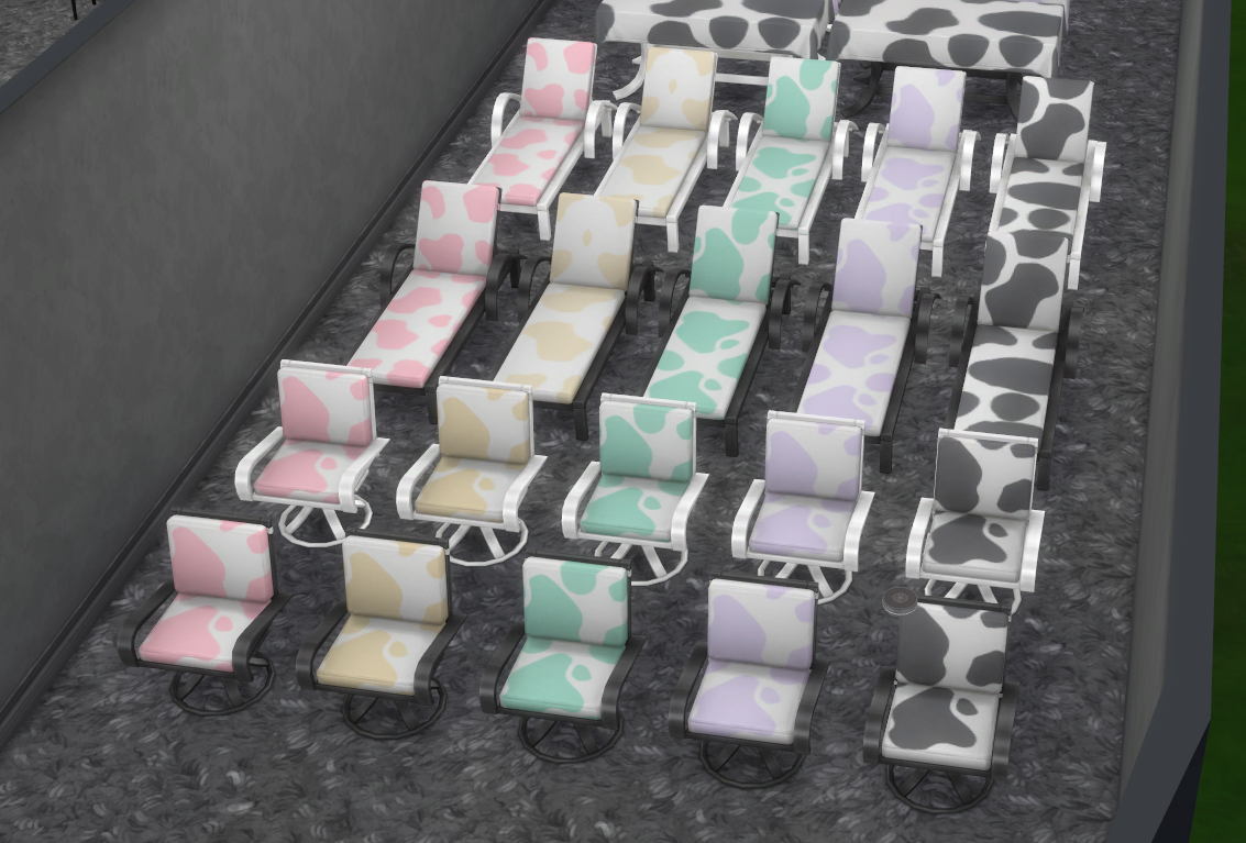 Cow Print BaseGame Recolors - The Sims 4 Build / Buy - CurseForge