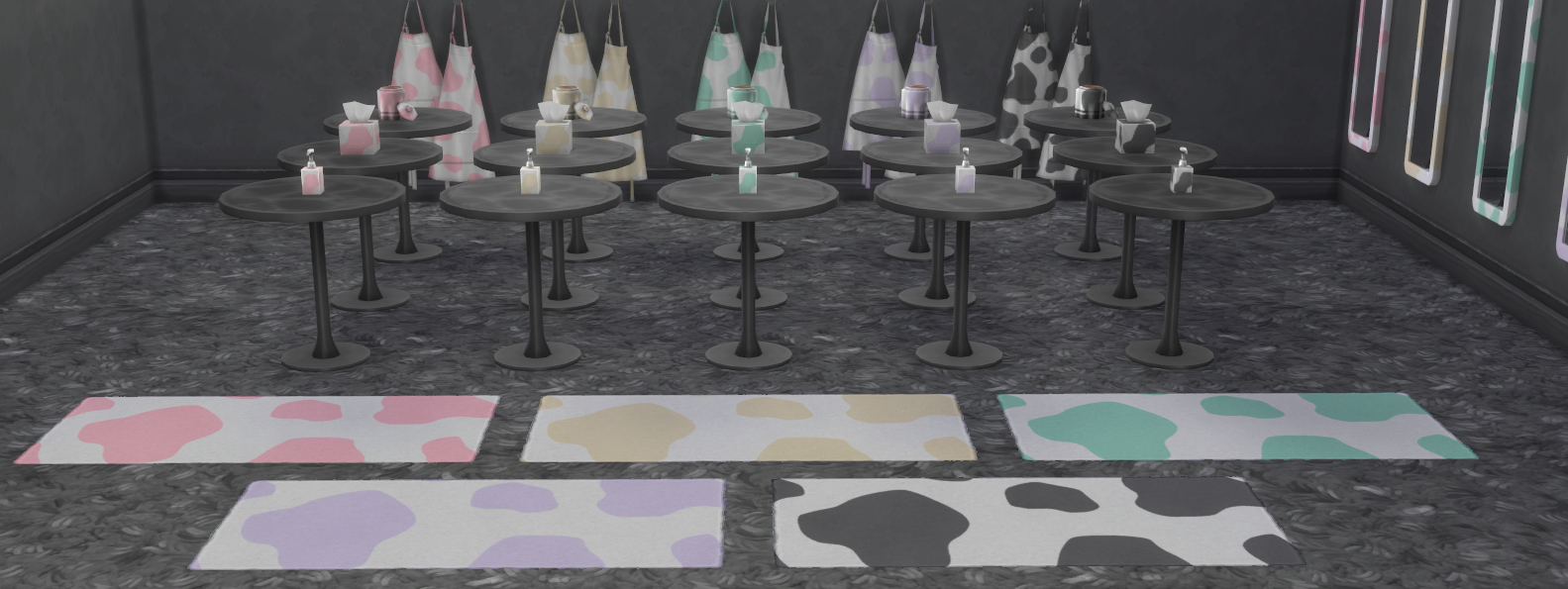 Cow Print BaseGame Recolors - The Sims 4 Build / Buy - CurseForge