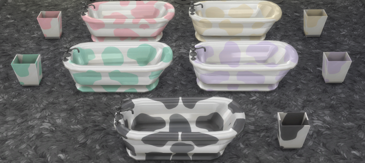 Cow Print BaseGame Recolors - The Sims 4 Build / Buy - CurseForge