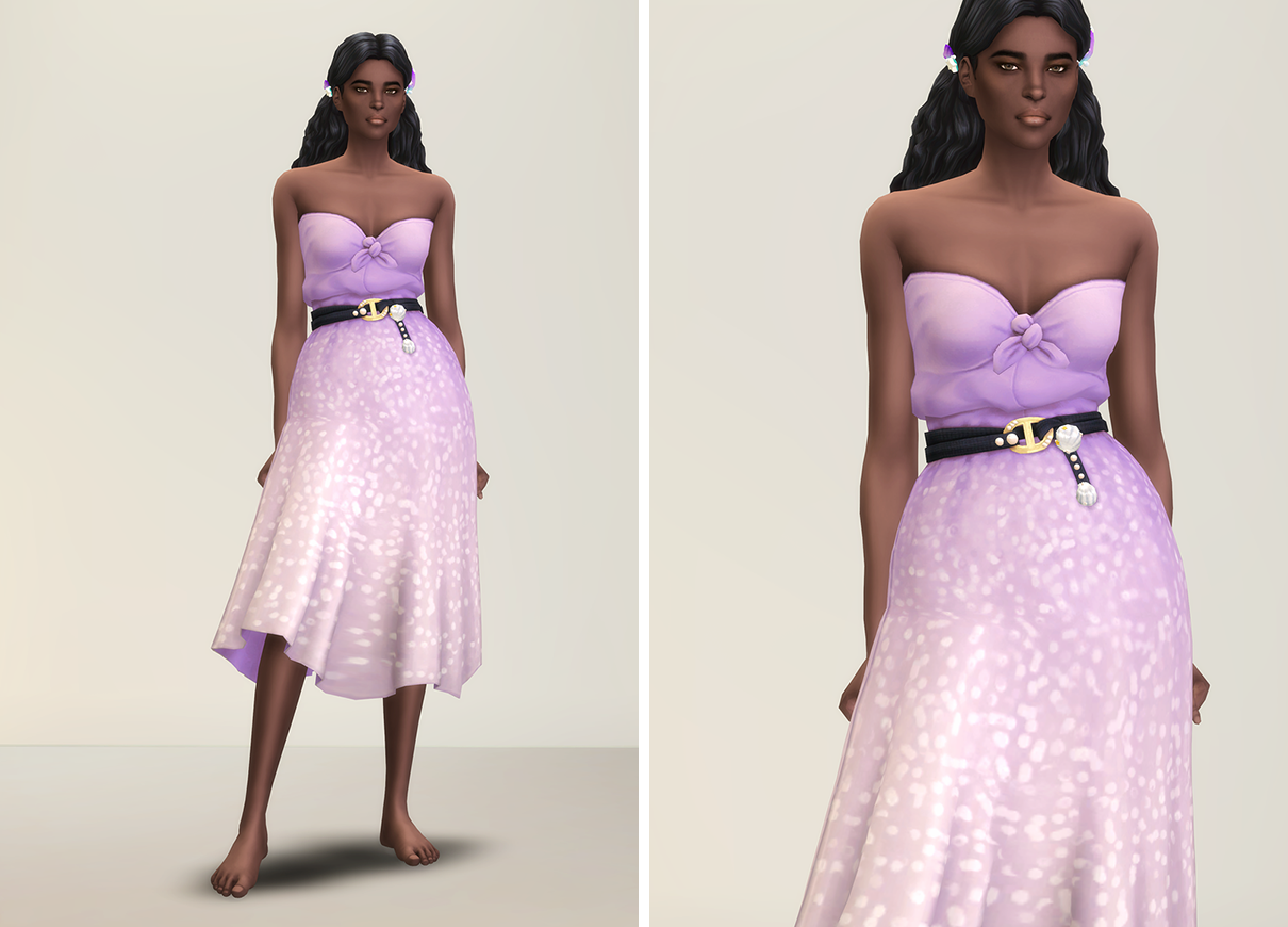 Seashell Wavvve - Twinkling Dress Set - The Sims 4 Create a Sim ...