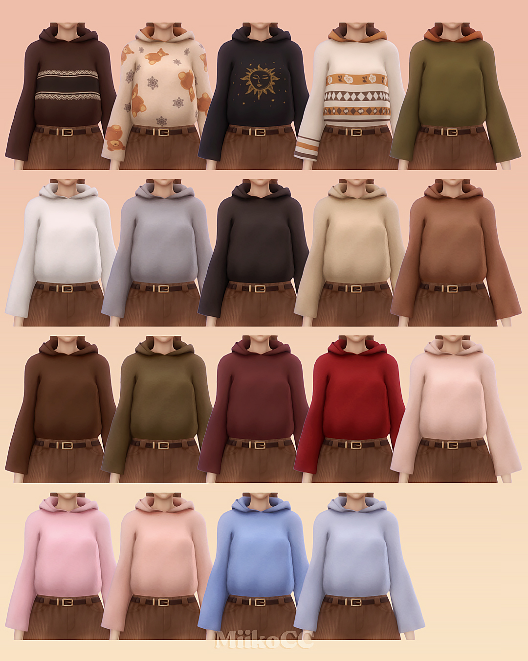 Wool hoodie - The Sims 4 Create a Sim - CurseForge