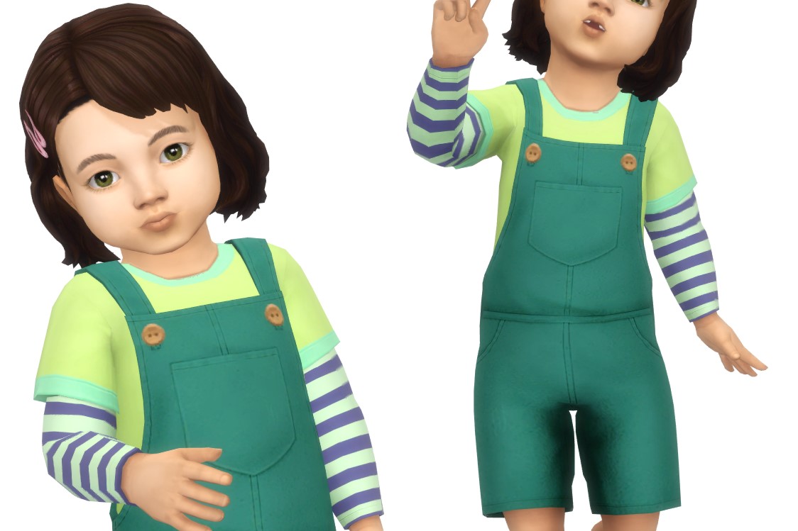 BONNIE - toddler overalls - The Sims 4 Create a Sim - CurseForge
