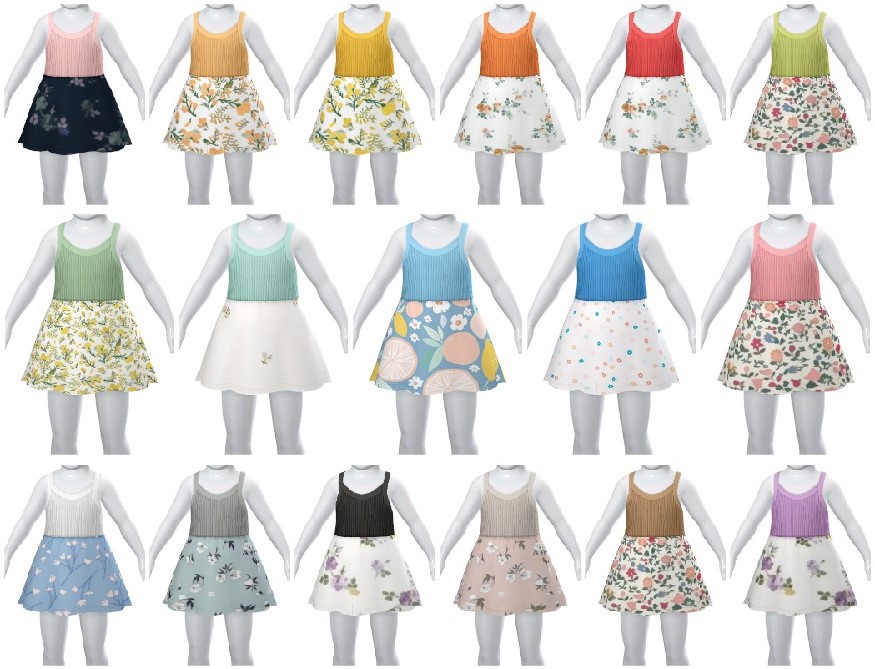 CLARA - toddler dress - The Sims 4 Create a Sim - CurseForge