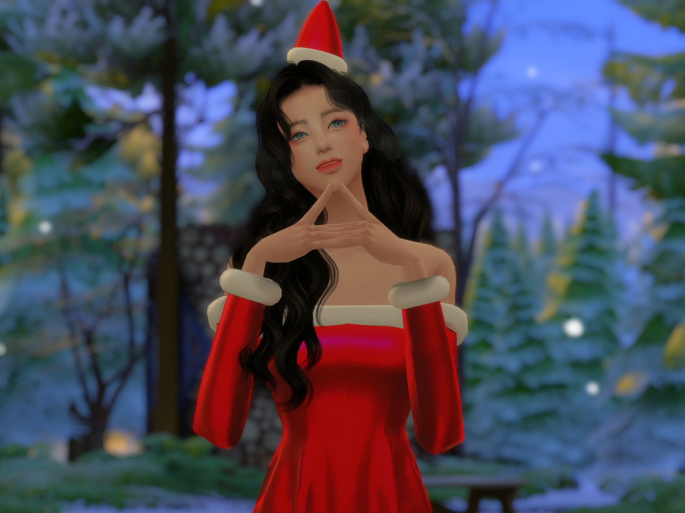 Christmas Santa Girl Costume - The Sims 4 Create a Sim - CurseForge