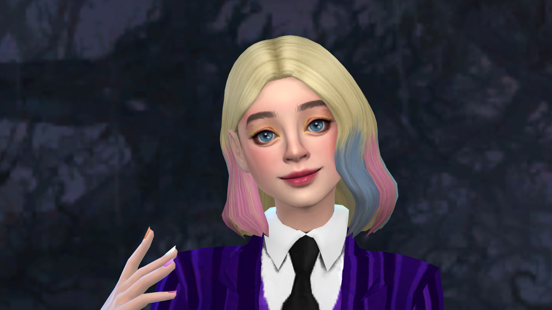 Enid hairstyle by Jochi - The Sims 4 Create a Sim - CurseForge