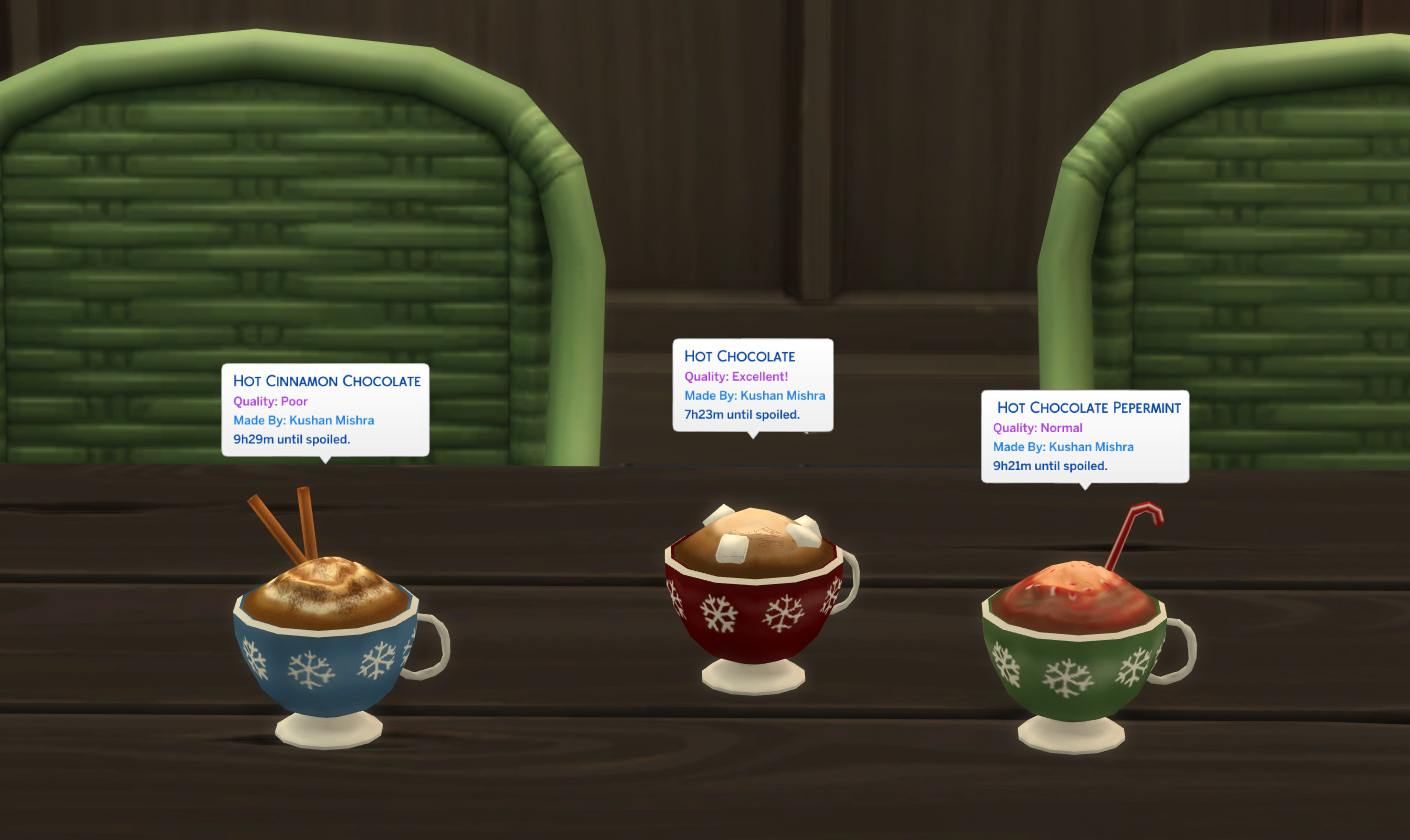 Hot Chocolate Trio - The Sims 4 Mods - CurseForge