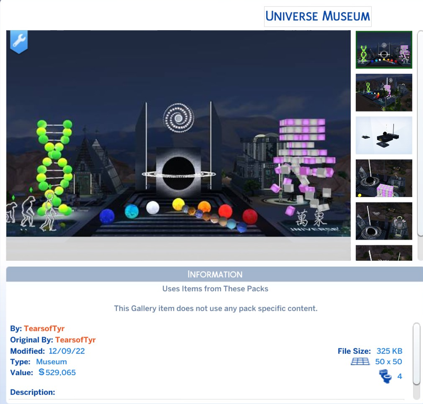Universe Museum CC - The Sims 4 Build / Buy - CurseForge