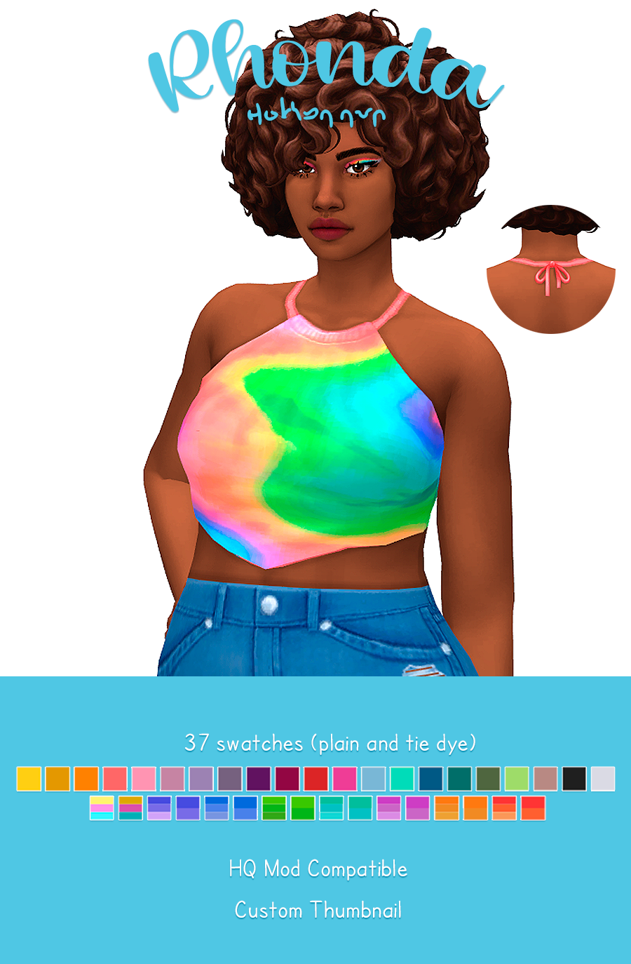 Rhonda Top - The Sims 4 Create a Sim - CurseForge