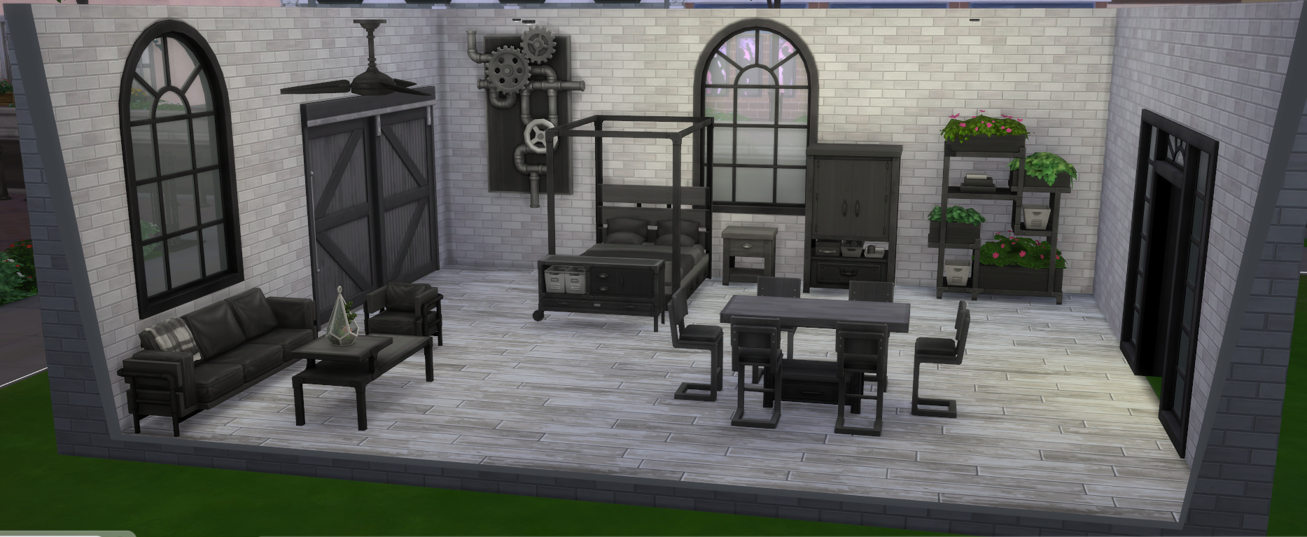 Dark Mode Industrial Loft - The Sims 4 Build / Buy - CurseForge